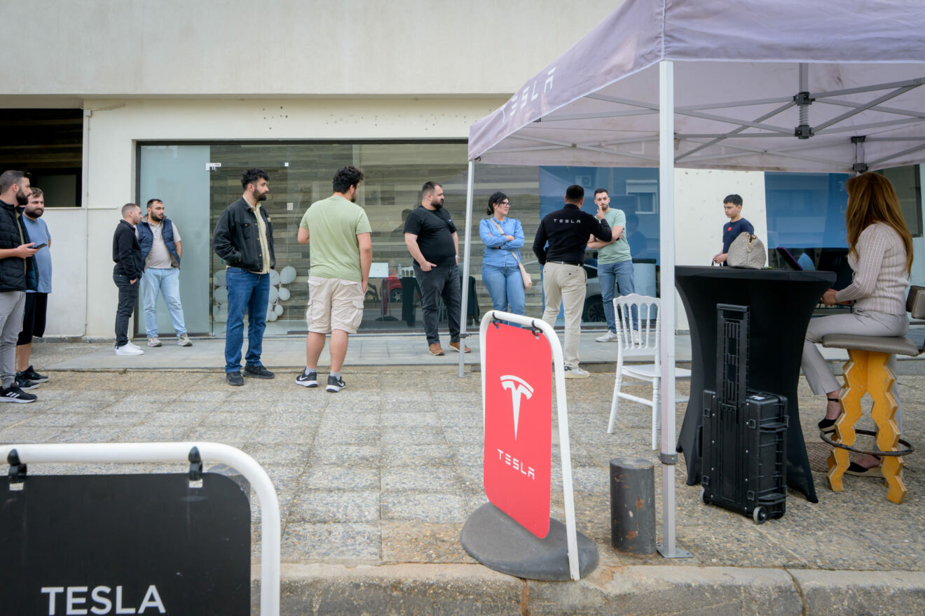 ΤESLA test drive event - Talos Plaza